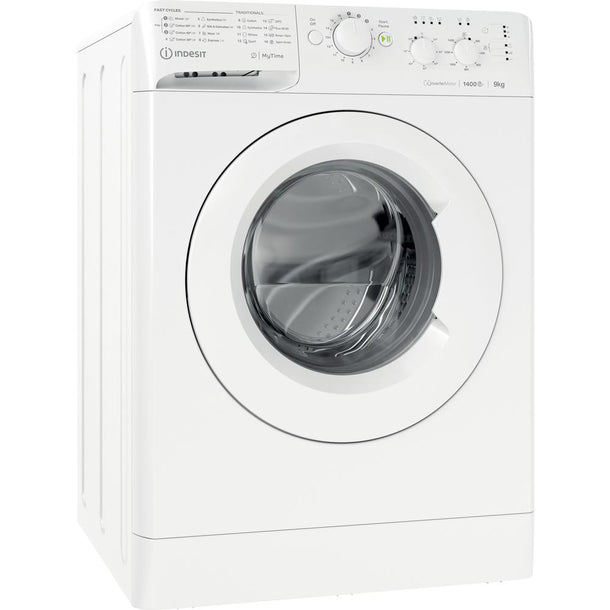 Indesit My Time Washing Machine - White - 9kg - 1400rpm - B Rated - MT ...